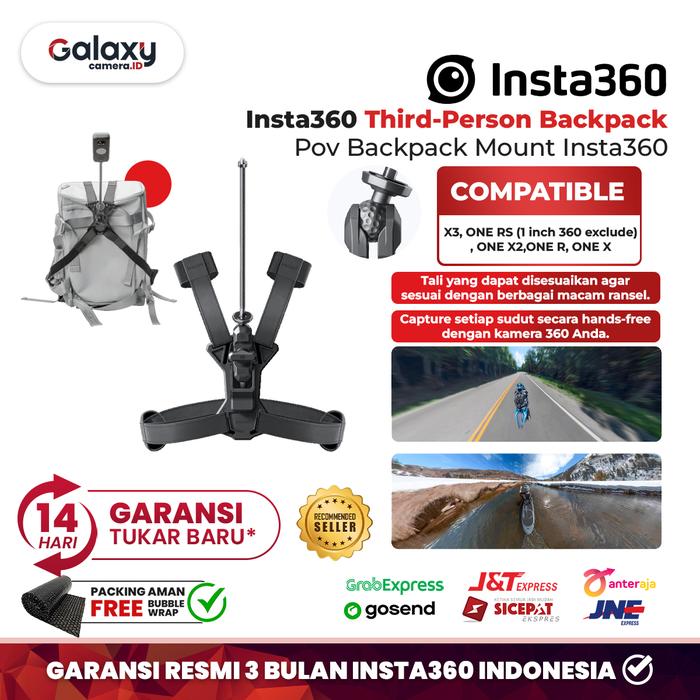 Promo Insta360 Third Person Backpack Mount Bundle Original Cicil 0% 3x ...
