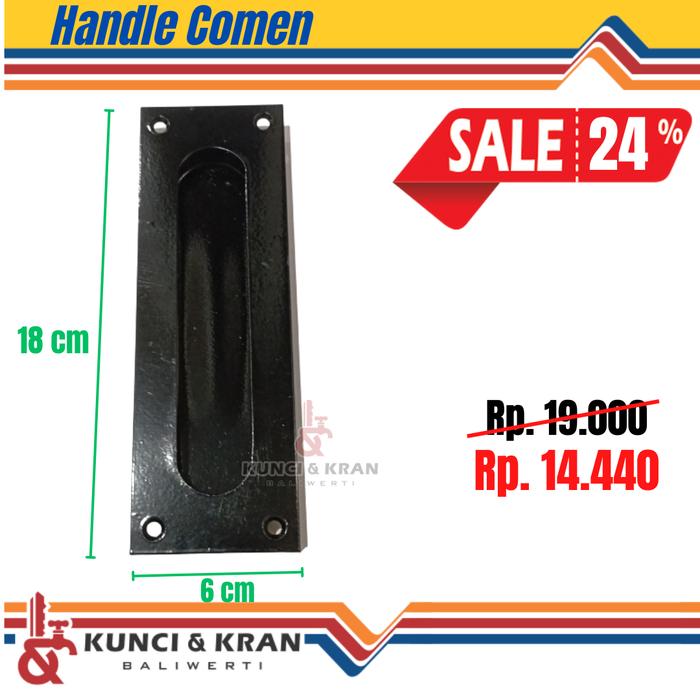 Jual COMEN BIG 6X18 BLACK HANDLE SLIDING HITAM KOTAK HANDLE COM HITAM ...