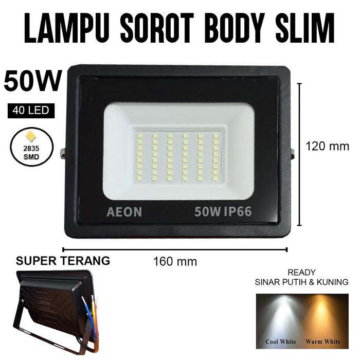 Jual Lampu Sorot LED 10W 20W 30W 50W 100W 200W 300W Outdoor Tembak Panggung IP66 WATERPROOF - 50 ...