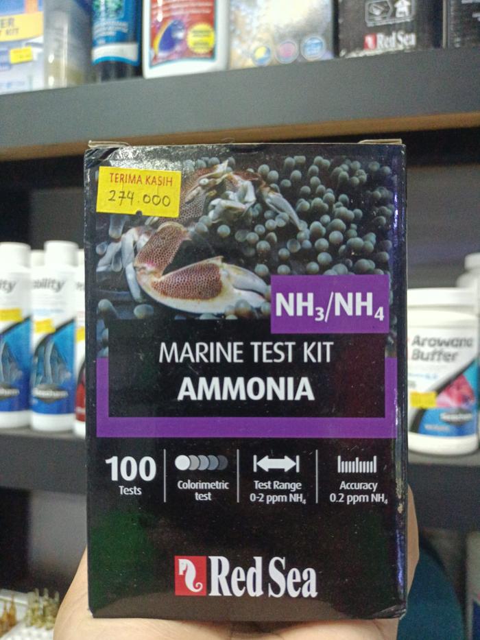 Jual RED SEA - Marine Test Kit Amonia - NH3/NH4 - 100Tetes - Kota ...