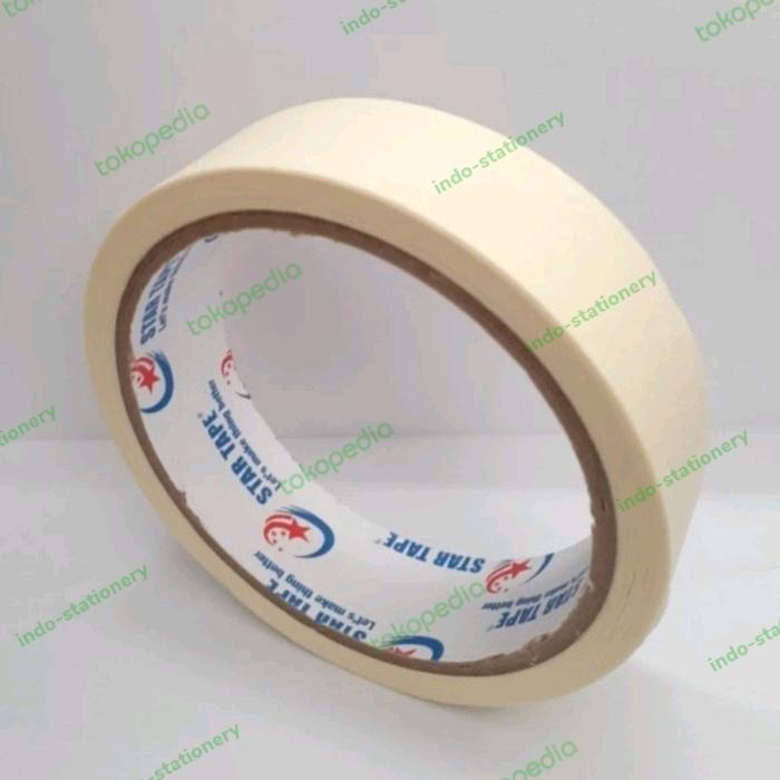 Jual isolasi tape kertas 24mm x 14meter/masking tape - Jakarta Barat ...