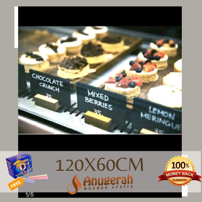 Jual Chalkboard food tag Papan tulis kapur nomor meja cafe nama menu ...