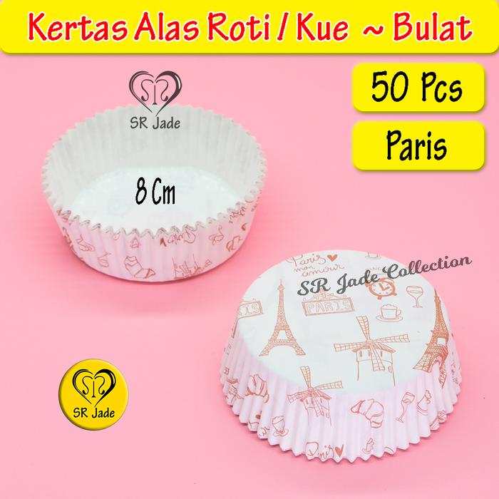 Jual [50pcs] Kertas Alas Roti Kue PET CC Bulat Cup Case Anti Lengket ...