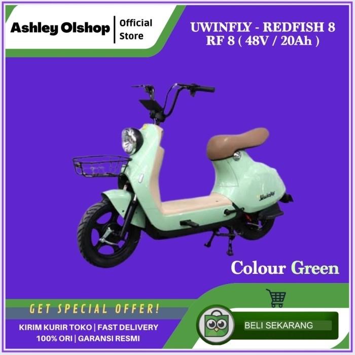 Promo Sepeda Listrik Uwinfly RF8 Redfish 8 Uwinfly 48V/20Ah - Green ...