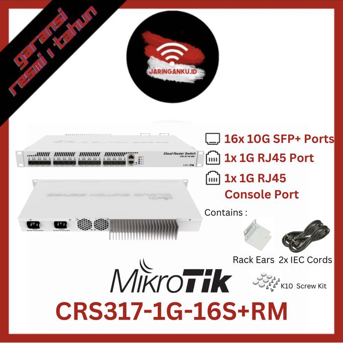 Jual Mikrotik Routerboard Cloud Router Switch CRS317-1G-16S+RM ...