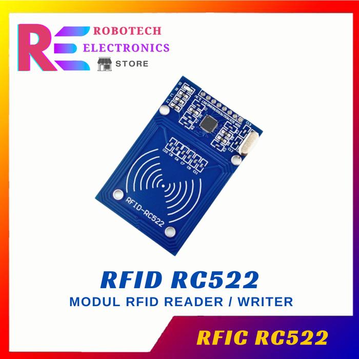Jual RFID READER/WRITER RC522 MODULE for ARDUINO - Kab. Ponorogo - RoboTech Electronics | Tokopedia