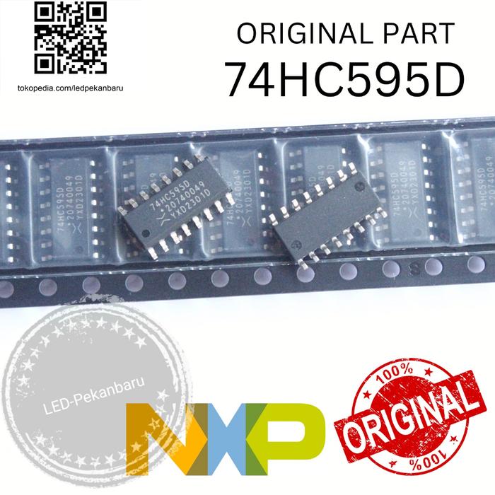 Jual ORIGINAL IC 74HC595D 74HC595 SMD CHIP SOP-16 SIFT REGISTER ORI ...