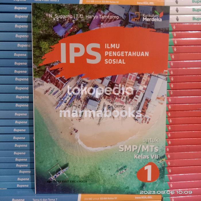 Jual Ilmu Pengetahuan Sosial Kelas 1 SMP Kurikulum Merdeka Erlangga / IPS 1 - Jakarta Pusat ...