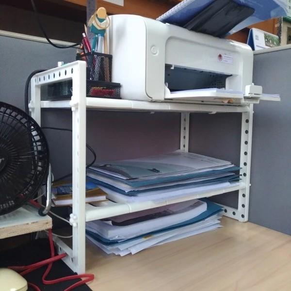 Jual Meja Printer Rak Besi Buku Laci Kantor Minimalis Tempat Box File ...