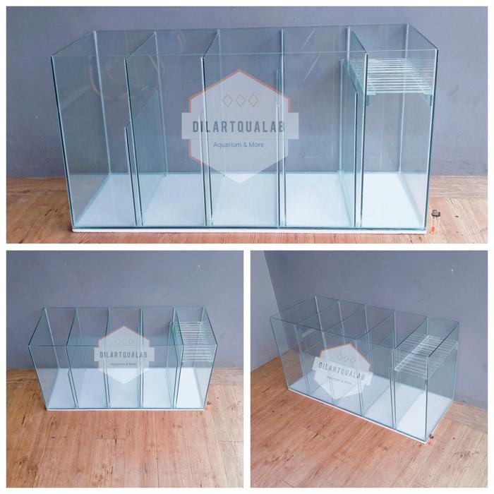 Jual Sump Filter Custom 100x40x50 (5 Chamber) Dasar 8 keliling 5 mm PO ...