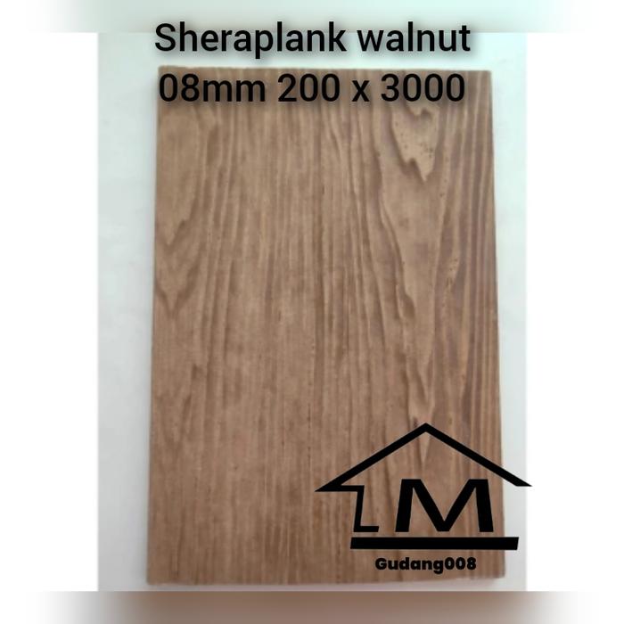 Jual Sheraplank walnut 08mm 200x3000 / lisplank / lisplang / grc plank ...