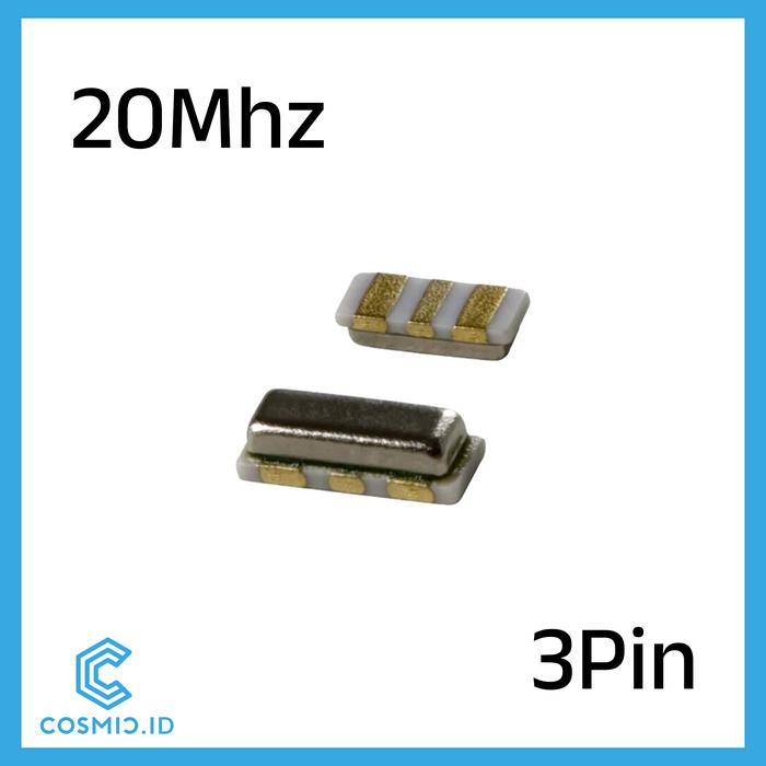Jual Crystal 20Mhz 3pin Kristal 20 MHz 3 Pin 3P Xtal 3213 SMD - Kab ...