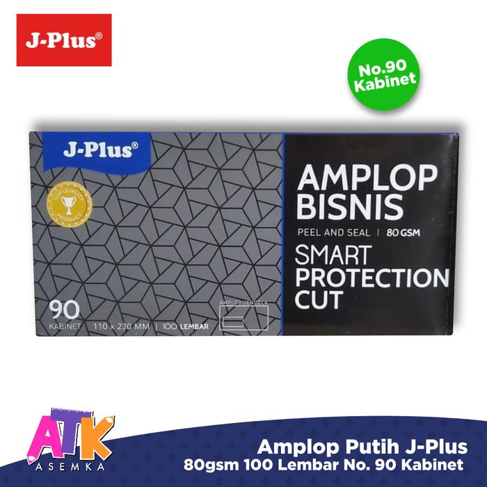 Jual Amplop JPLUS Jendela Kiri No 90 - Amplop Putih No.90 ( Biru ...