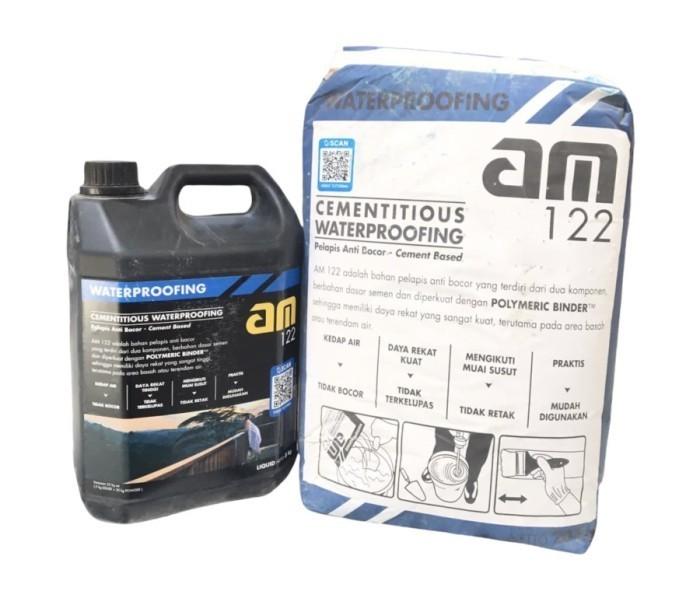 Jual Waterprofing 2 Komponen Cairan + Semen Anti Bocor - Am 122 (25kg ...