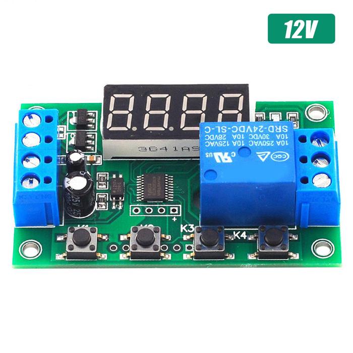 Promo Relay Timer Display Modul Relay Delay Timer DC 5/12V Adjustable ...
