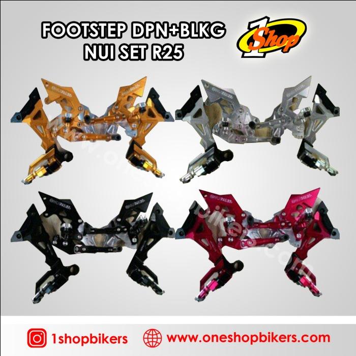 Jual Footstep / Underbone Depan+Belakang Nui Set R25 Silver - Kab. Kubu ...