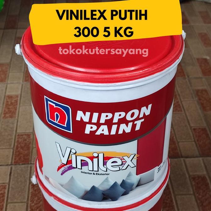 Jual CAT DINDING TEMBOK VINILEX PUTIH CREAM 5KG 25KG NIPPON PAINT - 5Kg ...