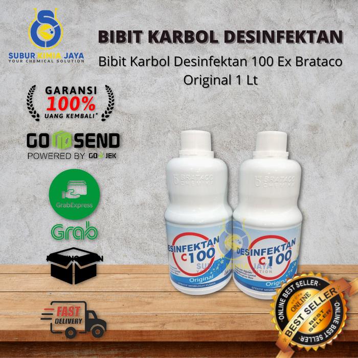 Jual Bibit Karbol Desinfektan C100 ex Brataco / Biang Karbol 1 L - Kota ...