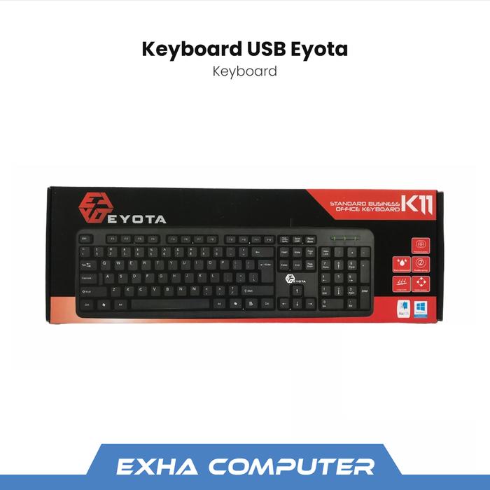 Jual Keyboard Eksternal USB Eyota Plug n Play Full Keyboard USB - Kab ...