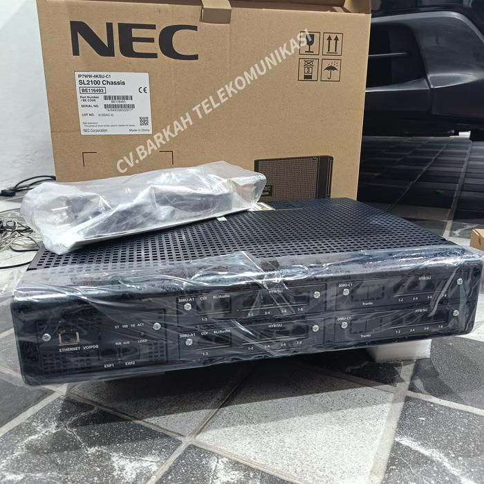 Jual PABX NEC SL2100 Kapasitas 6 PTT / 32 Ext + TELP IP7WW-12TXH-A1 ...