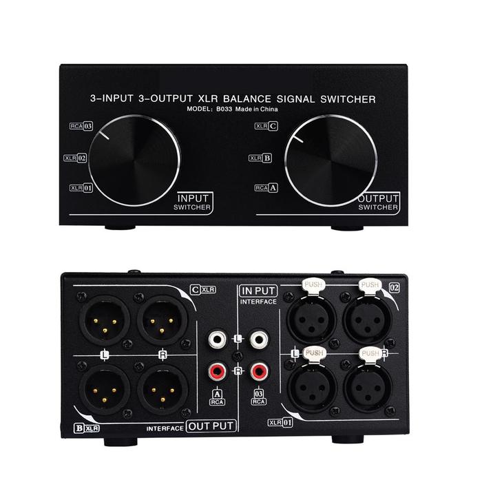 Jual LM001 DLHiFi B033 3 Input To 3 Output Fully Balanced XLR Signal Passi - Jakarta Pusat ...