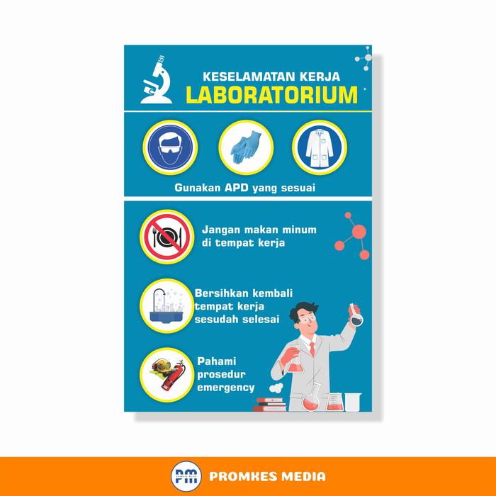 Jual Poster Keselamatan Kerja Laboratorium - Kota Yogyakarta - Promkes ...