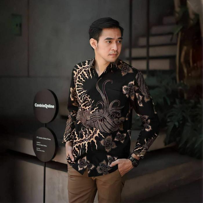 Jual Baju Batik Cowok Lengan Panjang Laki Laki Dewasa Pria Modern ...