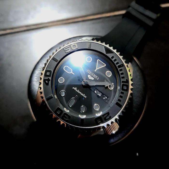 Jual seiko MOD yatch nh36 black dial skx srpd automatic nh36 movement ...