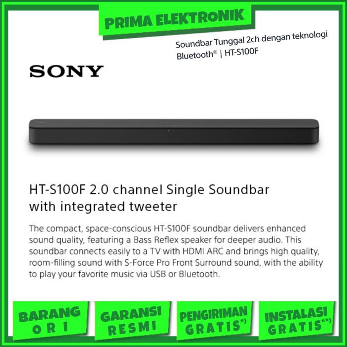 Jual Sony HT-S100F Speaker Soundbar 2.0Ch Bluetooth HT-S100 HTS100F ...
