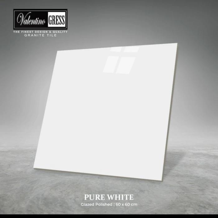 Jual Granit Lantai Pure White - Putih Polos 60x60 Valentino Gress - Kab ...