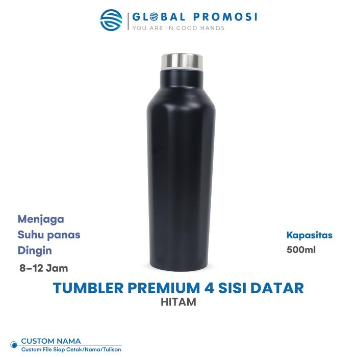 Jual Tumbler Custom Premium Stainless 4 Sisi Datar 500ml Laser Grafir ...