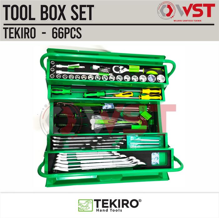 Jual Tekiro Toolbox Set 66pcs / Mechanic Tools set 66 pcs - Kota Surabaya - WIJAYA SANTOSO ...