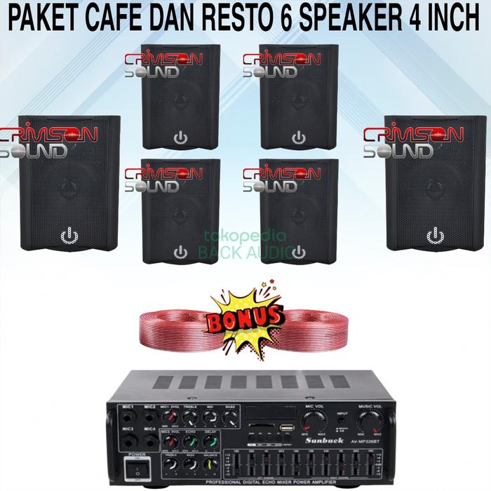 Jual Paket sound system cafe dan restoran paket klinik dan kantor 6 ...