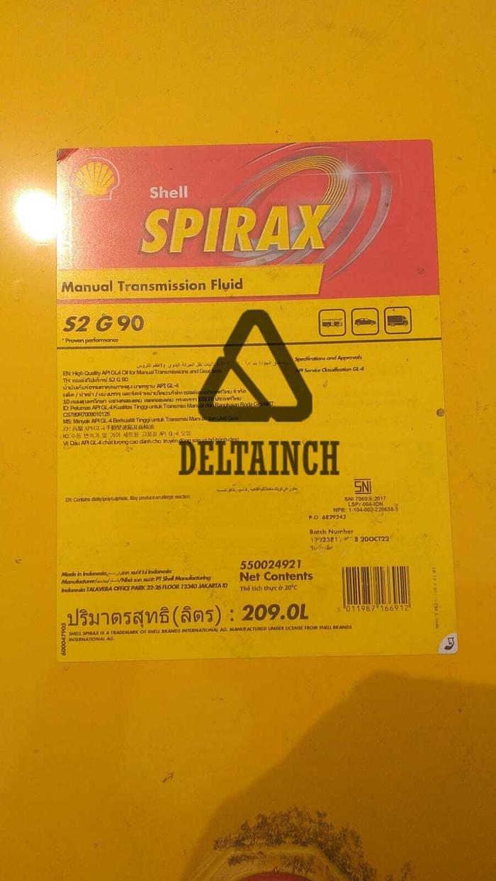 Jual Shell Spirax S2 G 90 - (Oli Transmisi Drum 209Lt) - Kab. Tangerang ...