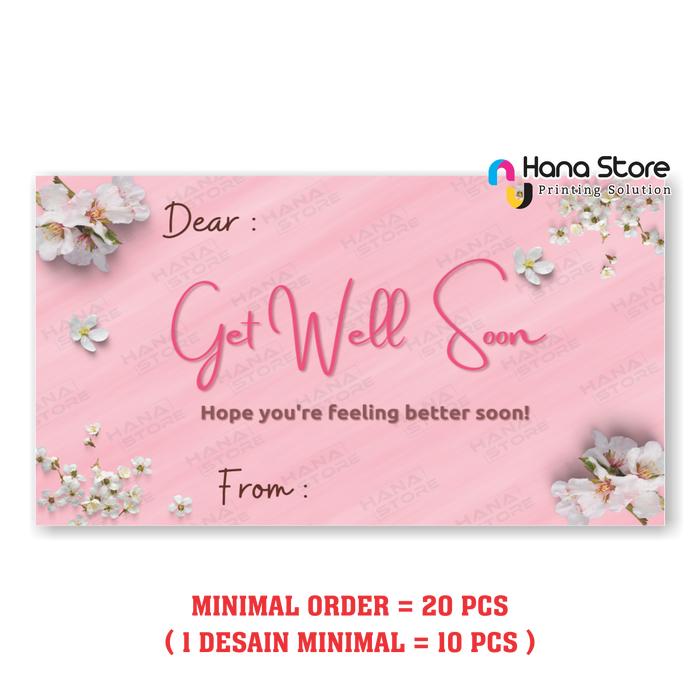 Jual Greeting Card Get Well Soon - Greeting Card Semoga Lekas Sembuh ...