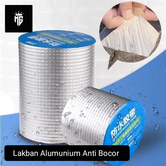 Jual Lakban Tape Anti Bocor Super Kuat Plester Alumunium Foil Waterproof - 10 Cm x10 Meter - Kab ...