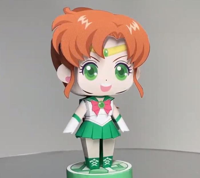 Jual ANIME SAILOR MOON PAPERCRAFT KERTAS miniatur DIY Papercraft mainan ...