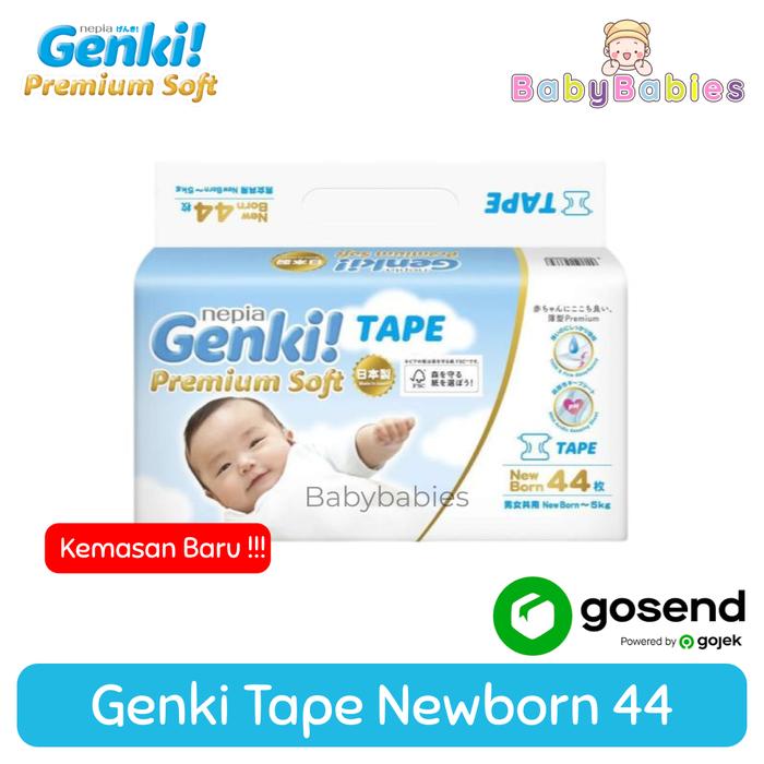 Jual Nepia Genki Tape Newborn NB 44 NB44 | Popok Perekat | Baby Diapers ...