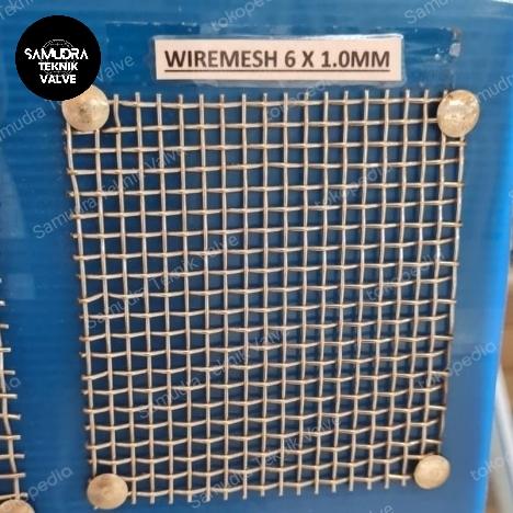 Jual kawat mesh wiremesh 6mm x 1,0mm x 1 meter stainless SS304 lurus ...