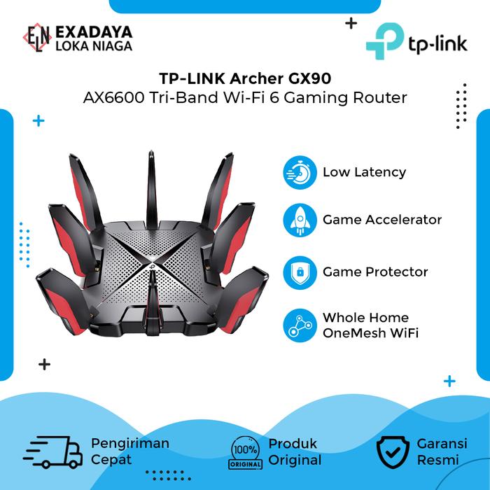 Jual TP-Link Archer GX90 AX6600 Tri-Band WiFi 6 Wireless Gaming Router ...