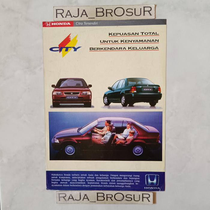 Jual Poster brosur katalog flyer jadul lawas Honda City 1996 - Kab. Langkat - RajaBrosur | Tokopedia