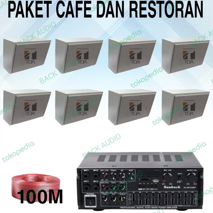 Jual Paket sound system audio cafe dan resto 8 speaker toa zs-062 komplit - Jakarta Barat - BACK ...