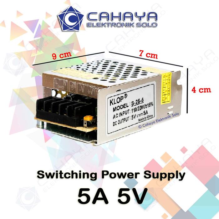 Jual Power Supply Adaptor Switching 5V 5A 10A 20A 30A Trafo 5 Volt 5 ...
