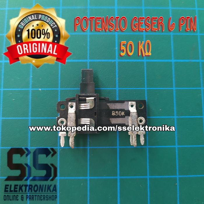 Jual Potensiometer Geser Potentiometer 50 Kilo Ohm 6 Pin - Kota ...