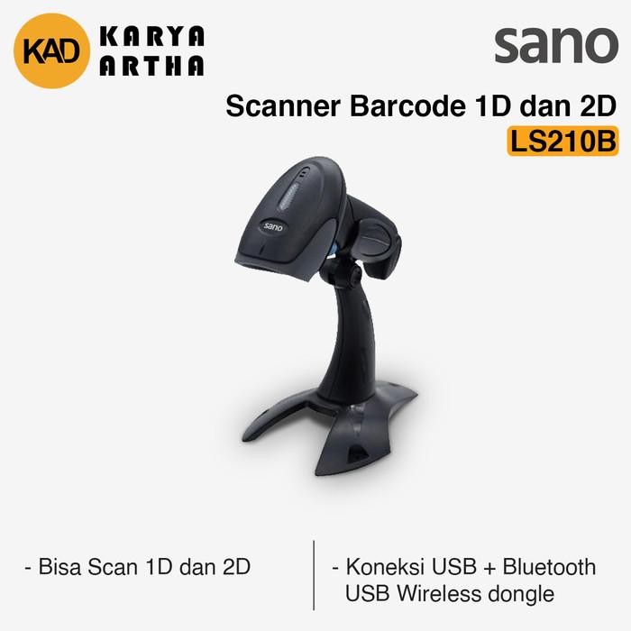 Jual Barcode Scanner Sano LS210B Bluetooth Desktop USB Baca Barcode 1D ...