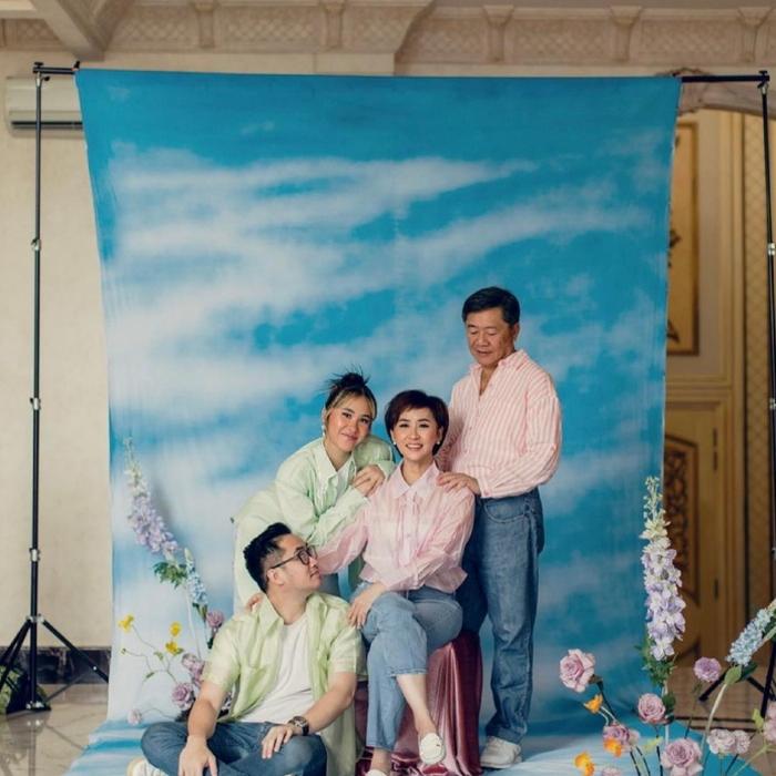 Jual Background Backdrop Latar Layar Studio Foto Abstrak Biru putih ...