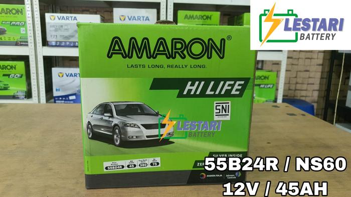 Jual Aki Kering Suzuki SX4 Amaron Hi-Life 55B24R / NS60 - Kota Tangerang - Lestari Battery ...