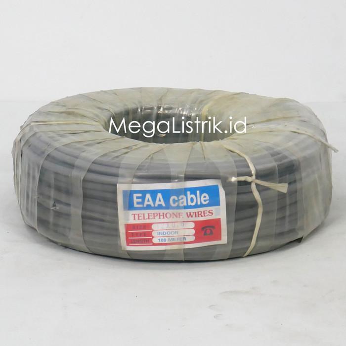 Jual EAA Kabel Telepon Indoor 6 Pair Isi 12 X 0.6 Abu-Abu Meteran ...