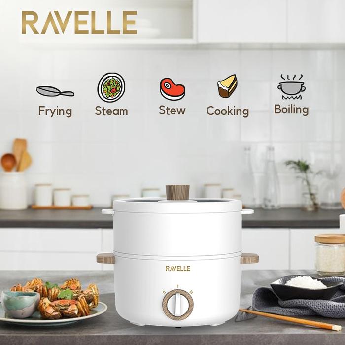 Jual Ravelle Panci Listrik Multicooker - Panci Portable Multifungsi 1 ...