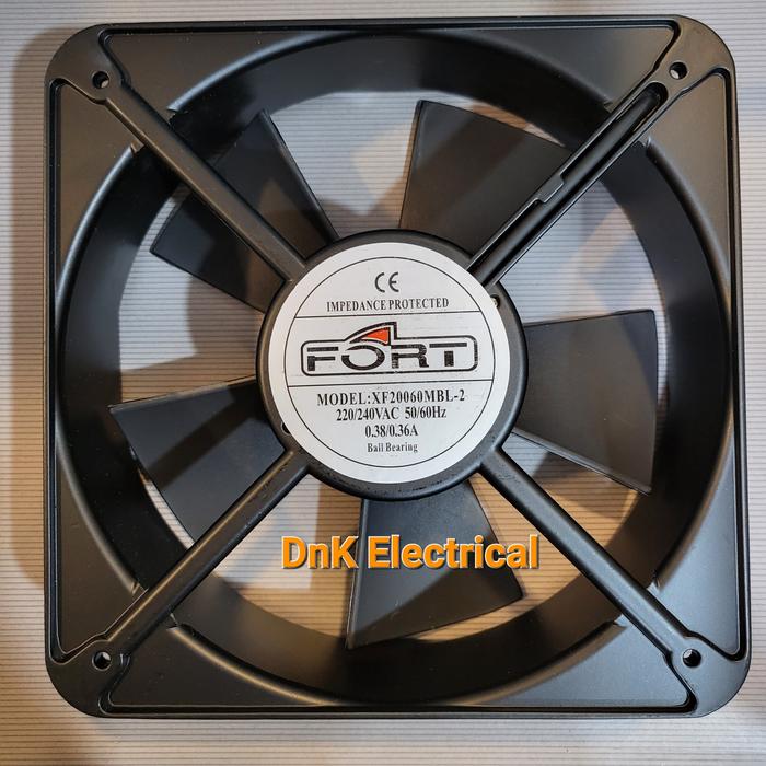 Jual Axial Blower Fan Exhaust 8"Inch/8 " Ball Bearings FORT XF20060MBL ...